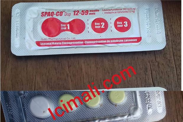 médicament Spaq-Co anti-malaria distribué enfants 12-59 mois – icimali.com